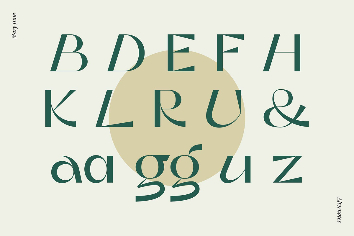 Mary June - A Modern Contrast Sans, a Sans Serif Font by StudioinBry