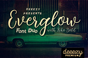 Everglow Script Font Duo, a Script Font by Deeezy | Creative Market
