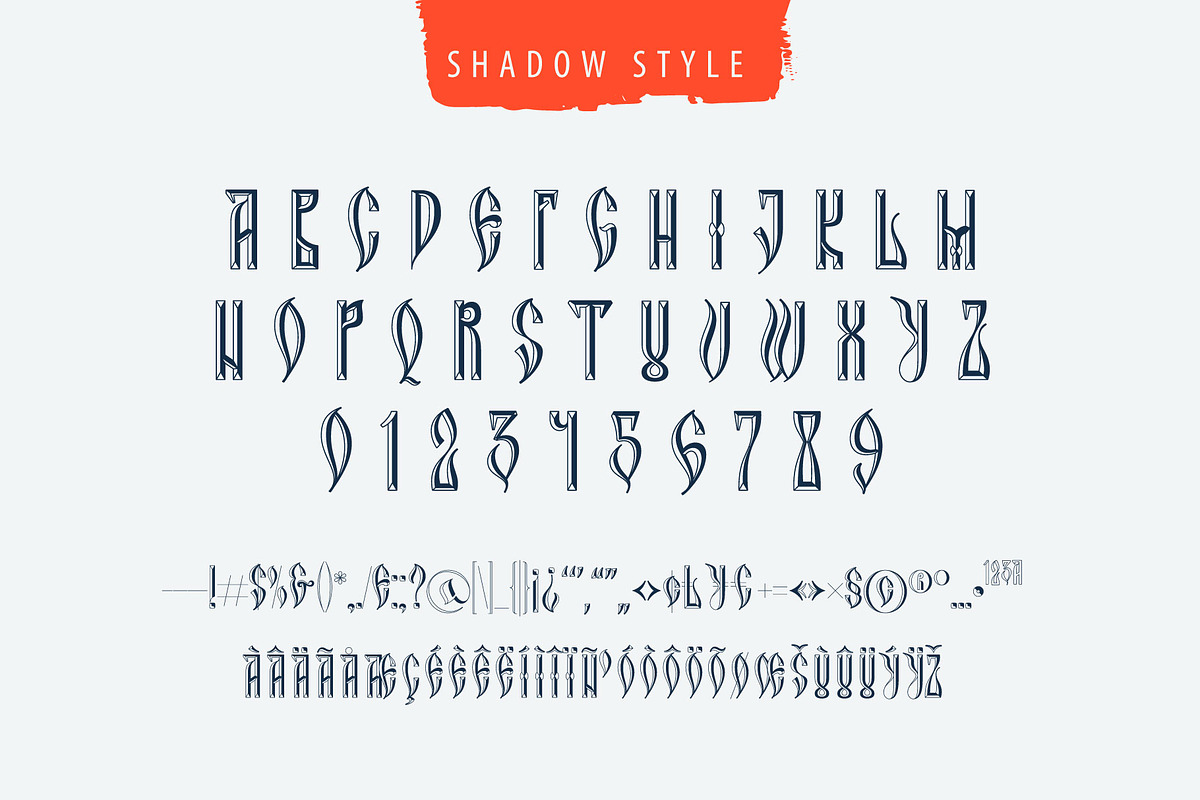 Northern Monk blackletter font, a Blackletter Font by kaer_shop