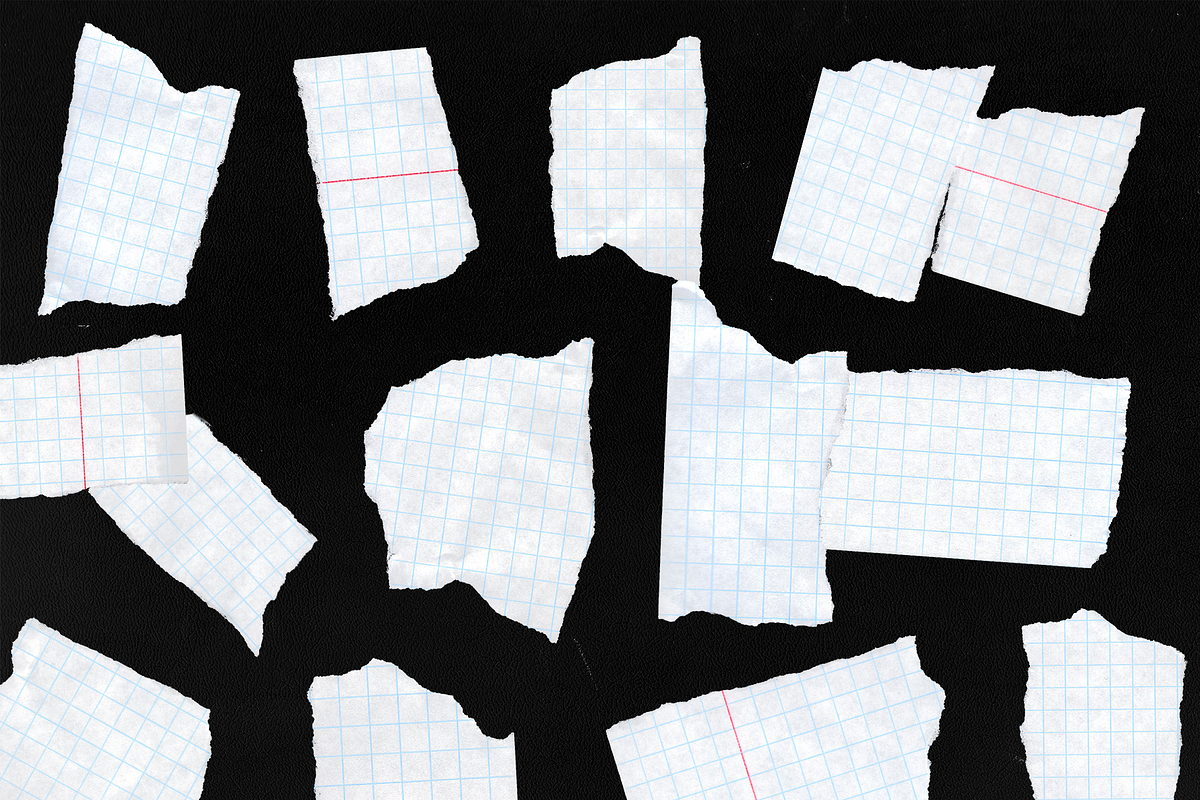 40+ Ripped Paper Transparent Shapes, a Texture Graphic by Roman Paslavsky