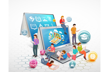 The concept of learning, an Education Illustration by Yayasya