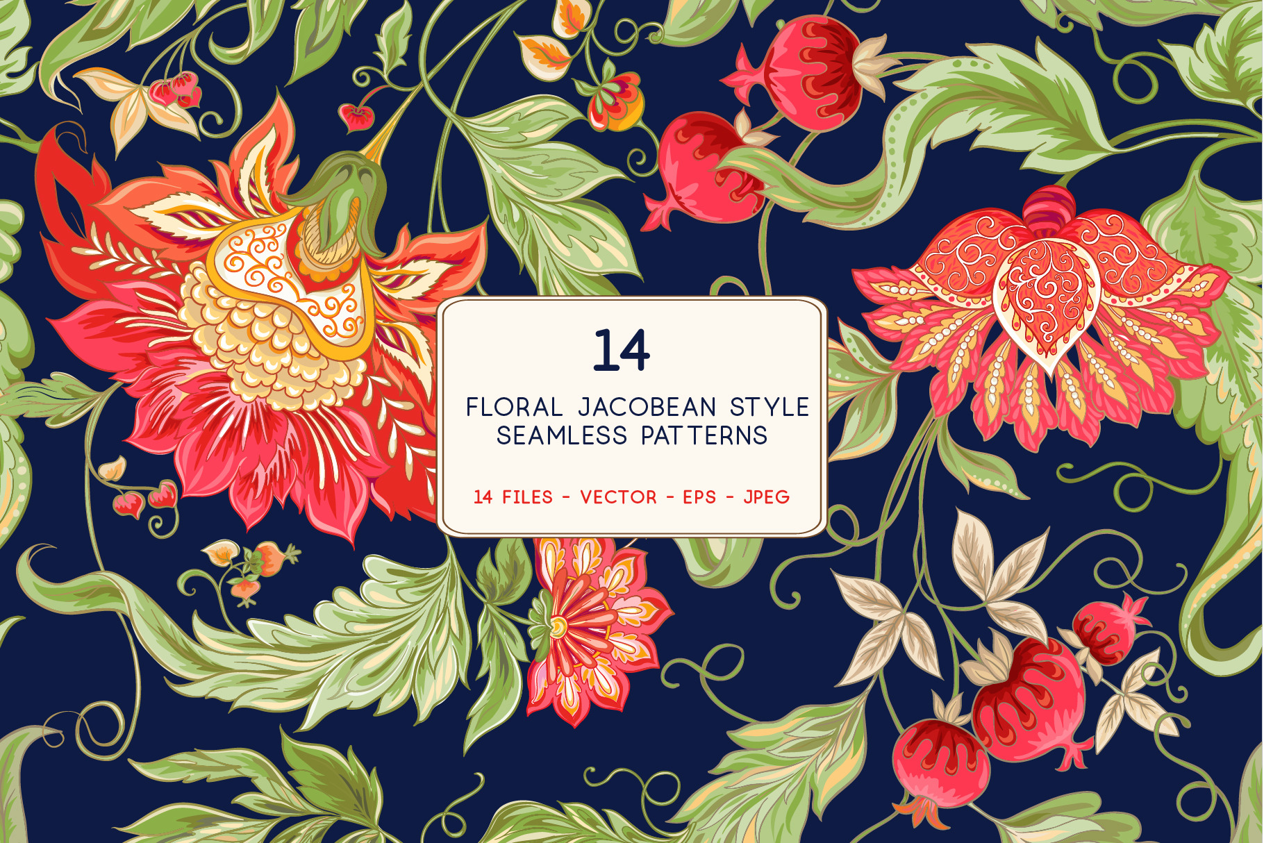 Jacobin Seamless Pattern, a Pattern Graphic by Elen-Lane