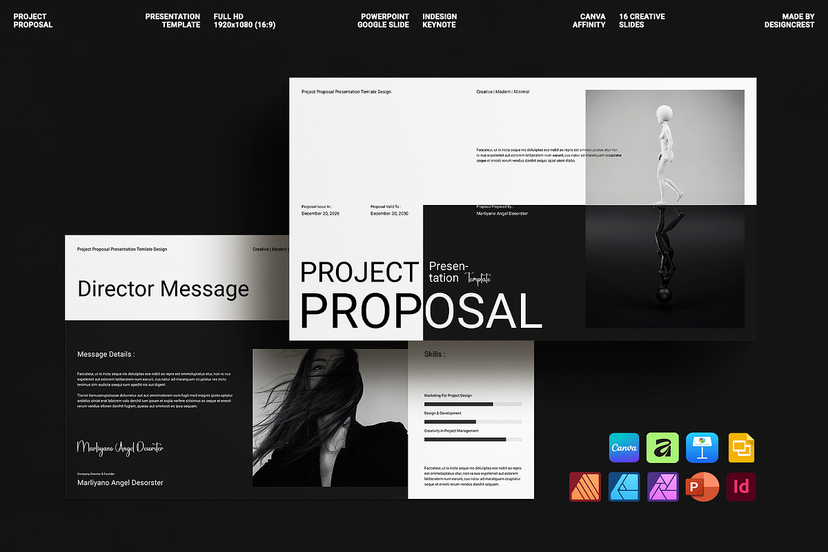 Project Proposal Presentation, a Presentation Template by DesignCrest