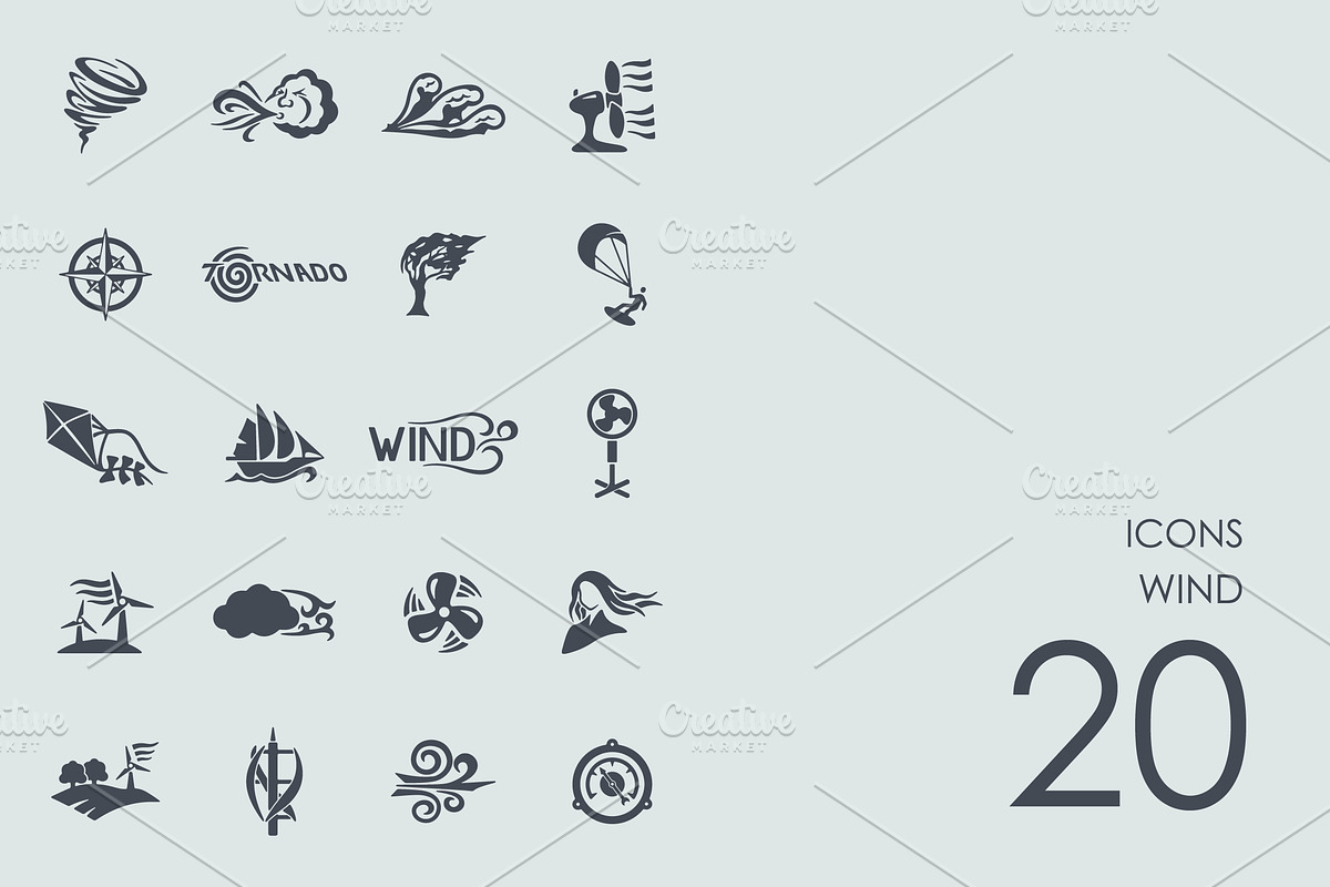 Wind icons, an Icon by Palau