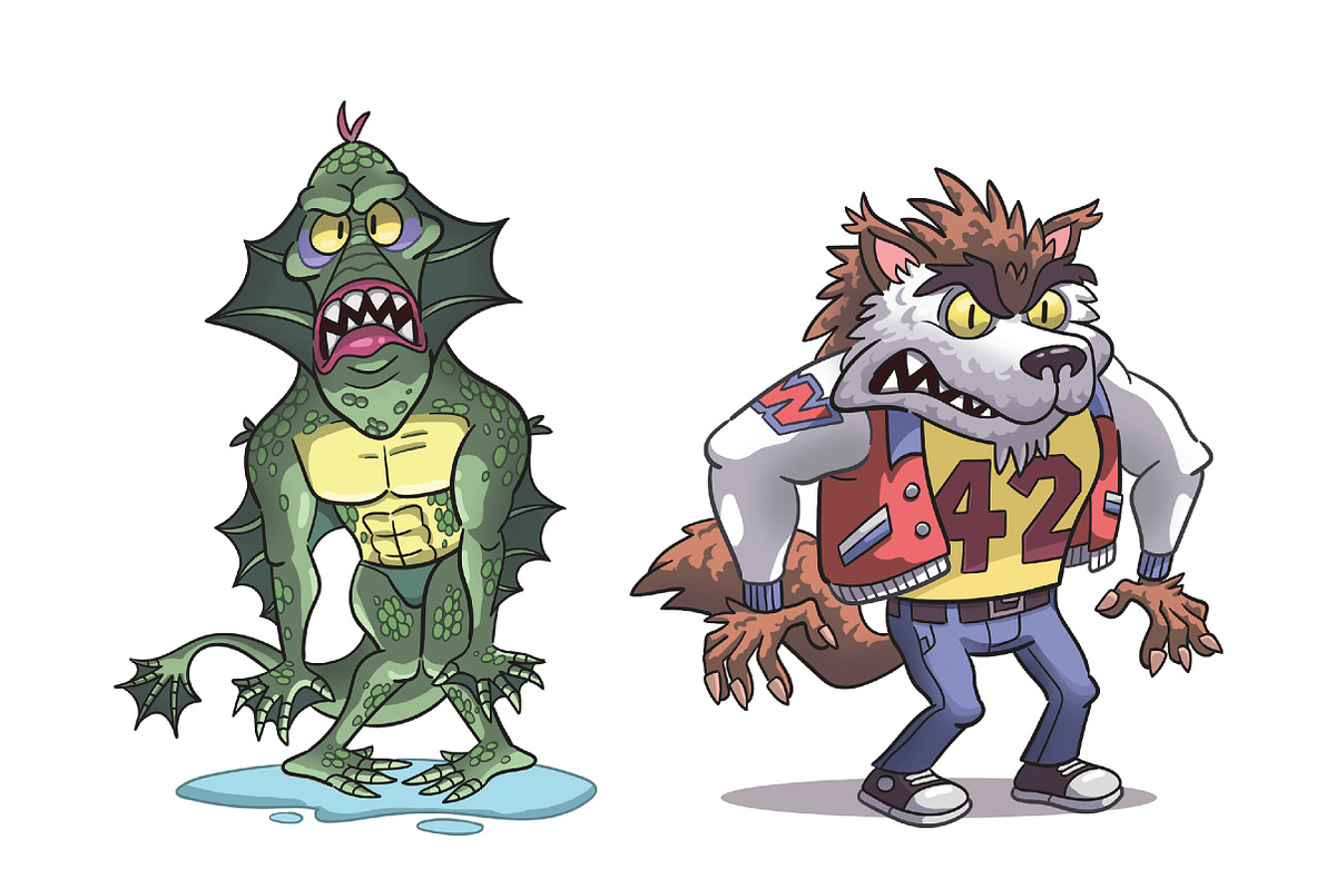 Monster Bundle, an Illustration by Cartoon Shop