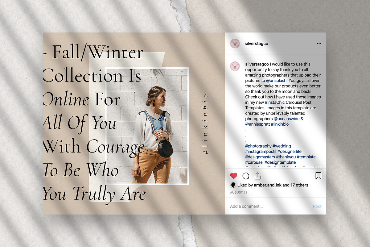#InstaBabe Instagram Post Templates, a Social Media Template by ...