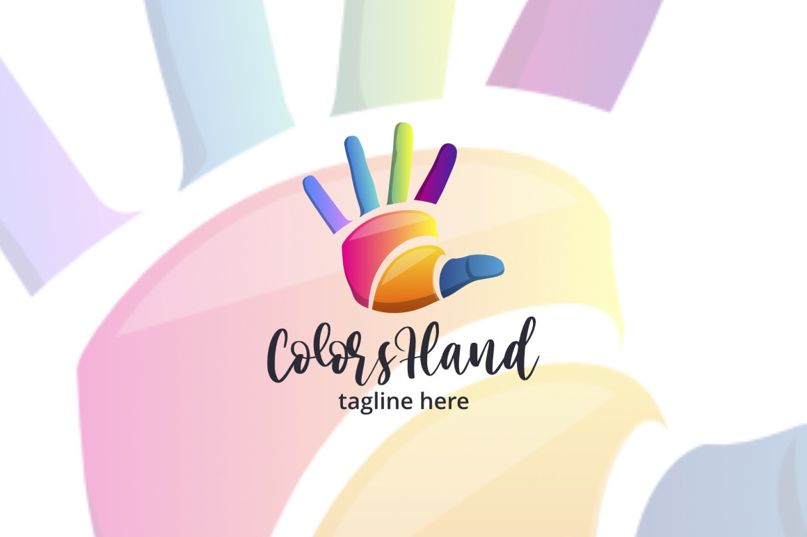 Colors Hand Logo, a Branding & Logo Template by Design_Planet