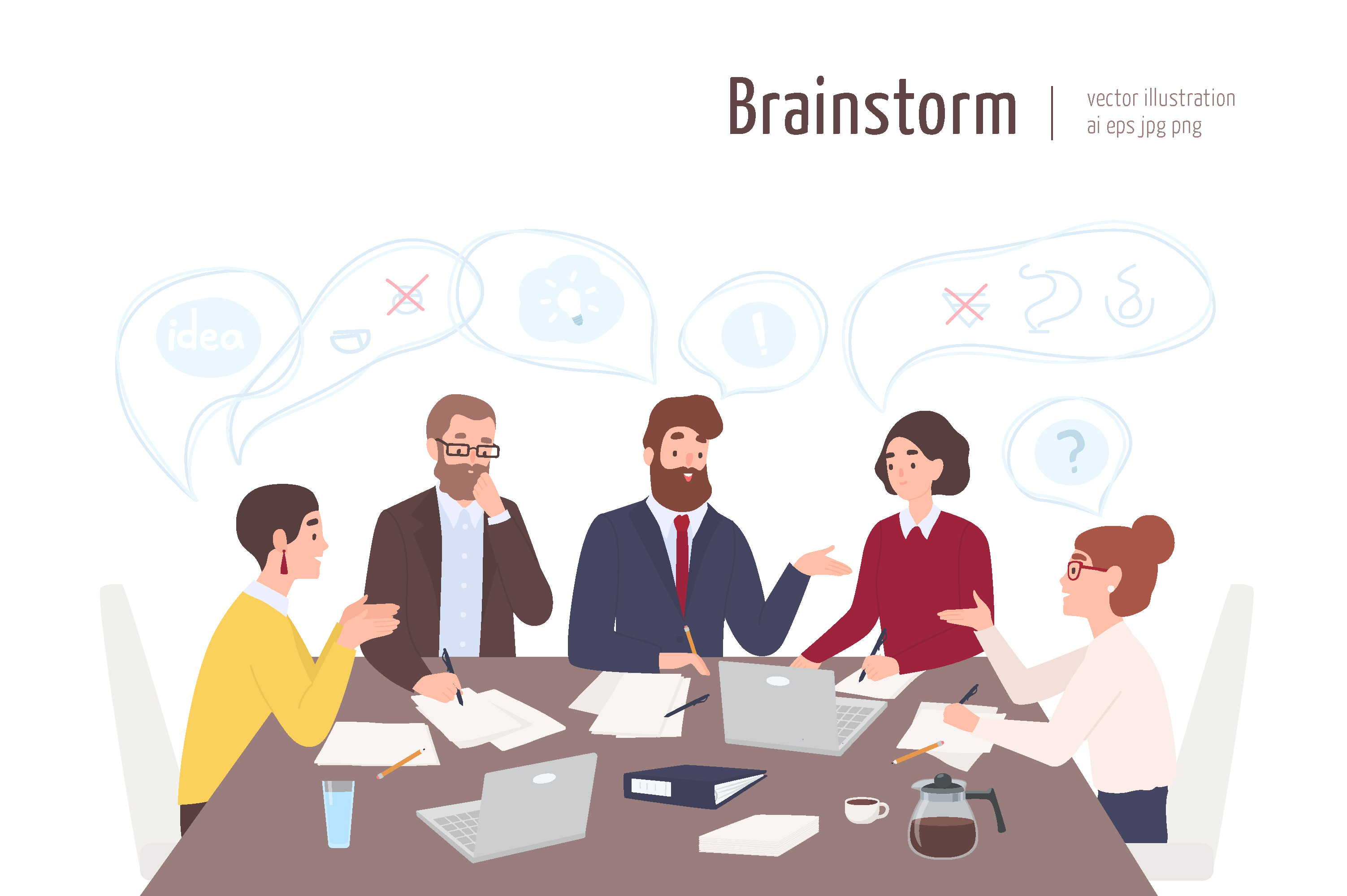 Brainstorm, a Person Illustration by Good Studio