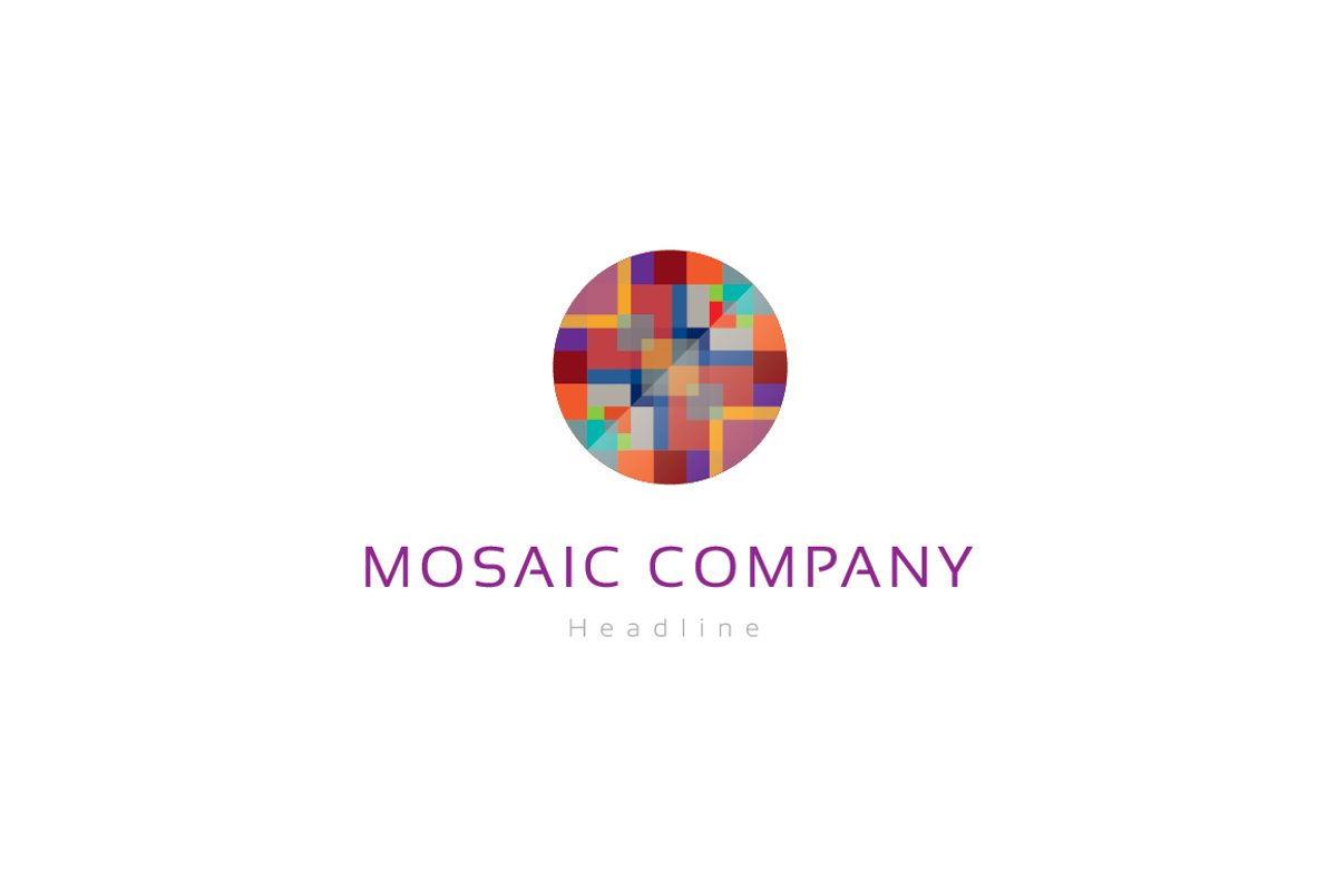 Mosaic company logo., a Branding & Logo Template by Anton Akhmatov