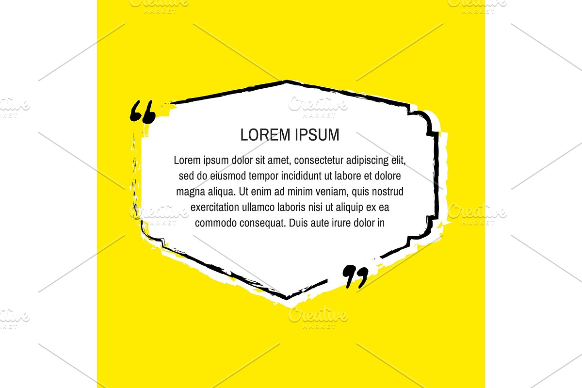 Quote box vector, an Illustration by Quarta