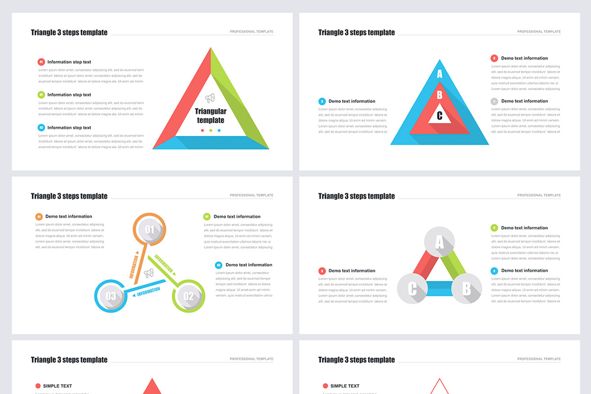 Triangle Google Slides templates, a Presentation Template by HiSlide.io