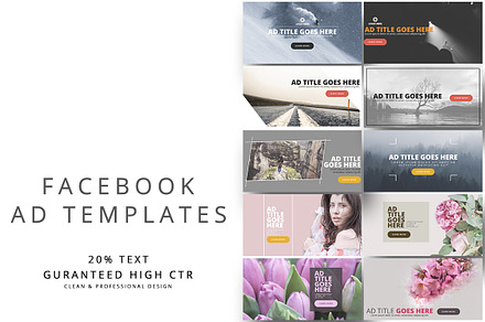 Facebook Ad Templates, a Social Media Template by pmvch