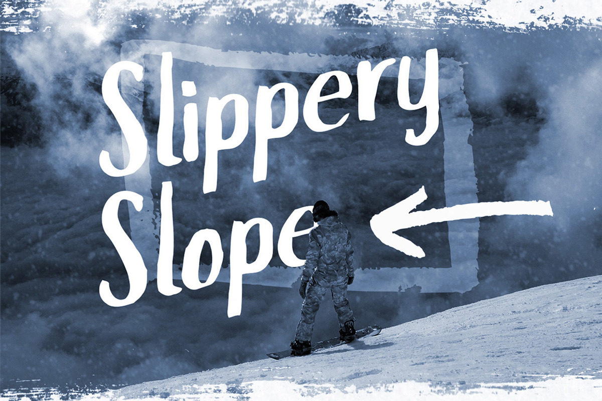 Slopes Brush Font, a Font by BorisG | Creative Market
