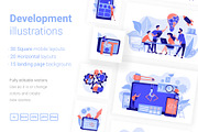 Development vector illustrations, a Templates & Theme by Visual Generation