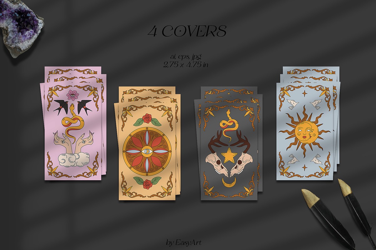 Tarot Cards Collection, a Decorative Illustration by EasyArt