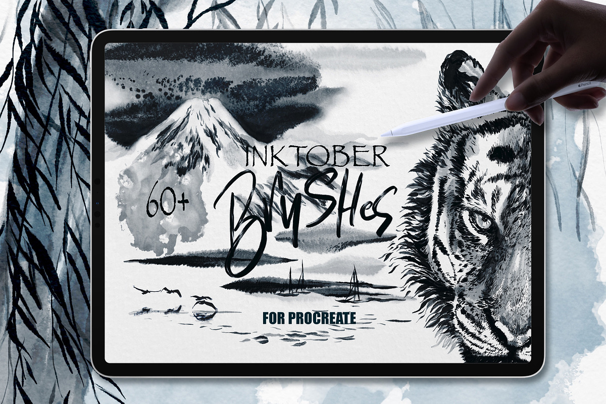 Inktober Brush Pack for Procreate, a Brush Add-On by OlgaRom