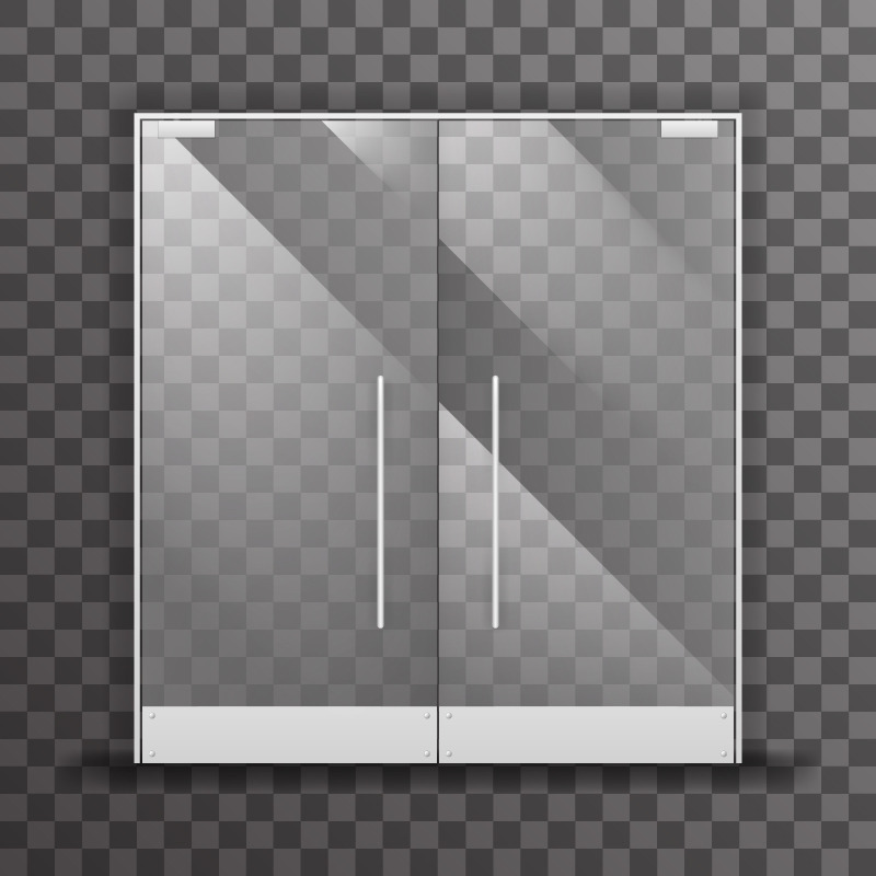 Shop double doors, a Print Template by Meiluns shop