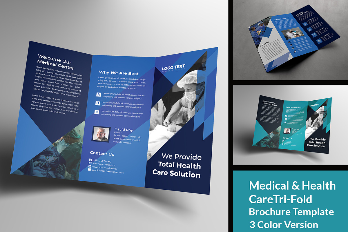 Health and Wellness Trifold Brochure, a Brochure Template by MRI STUDIO