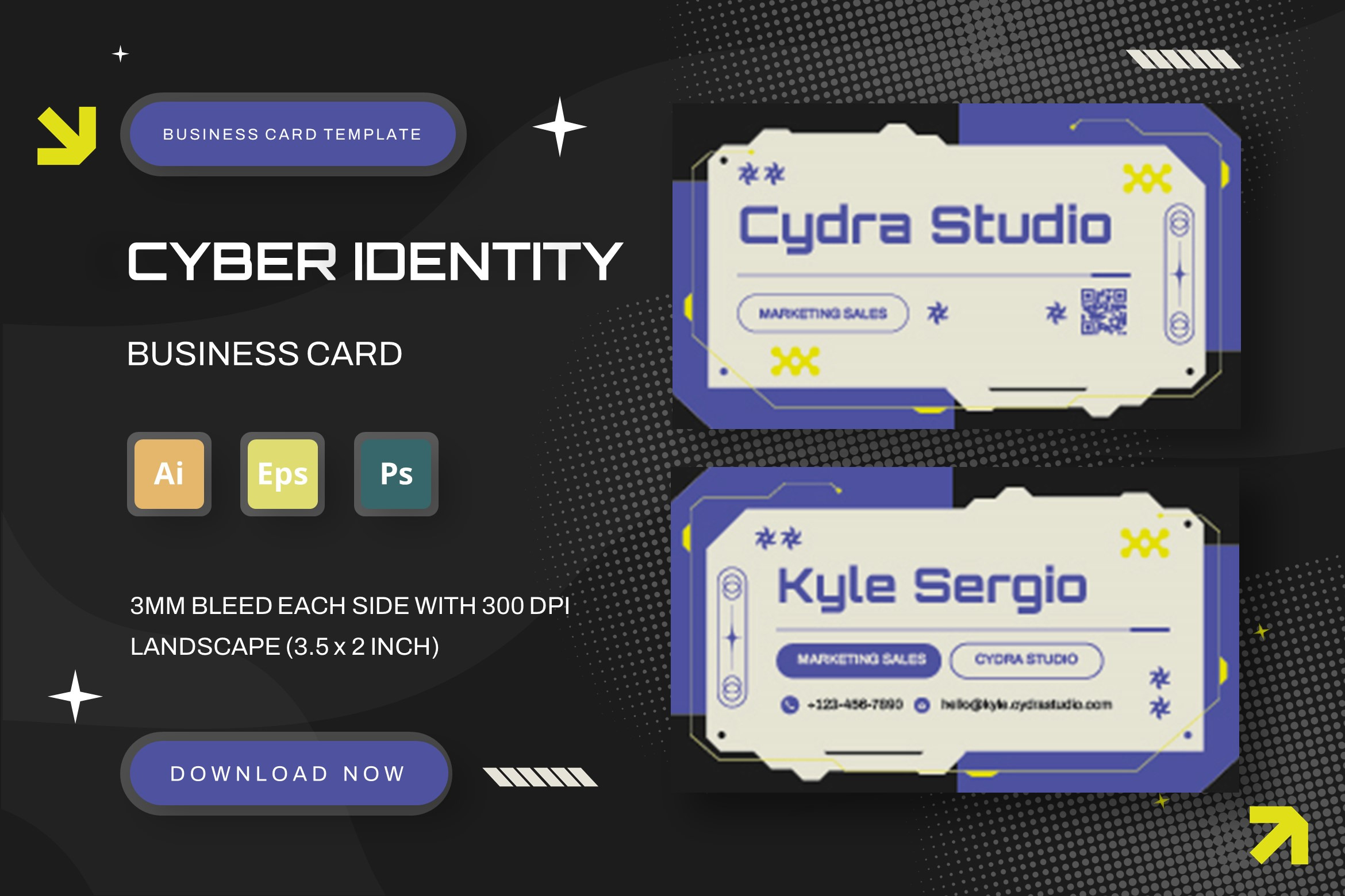 Cyber Identity - Business Card, a Business Card Template by ...