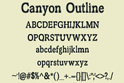 Canyon - Font in Three Styles, a Font by Blue Line Design
