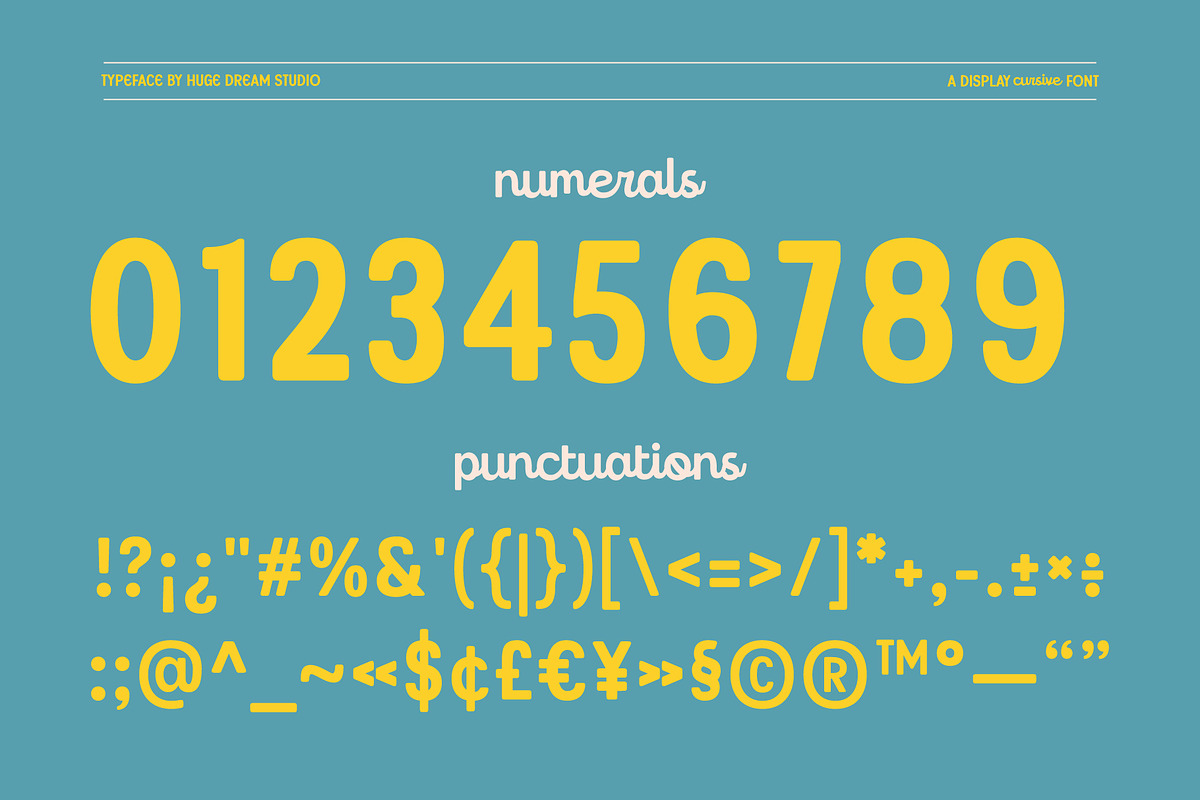 Dreampuffy – Display Cursive Font, a Sans Serif Font by Huge Dream Studio