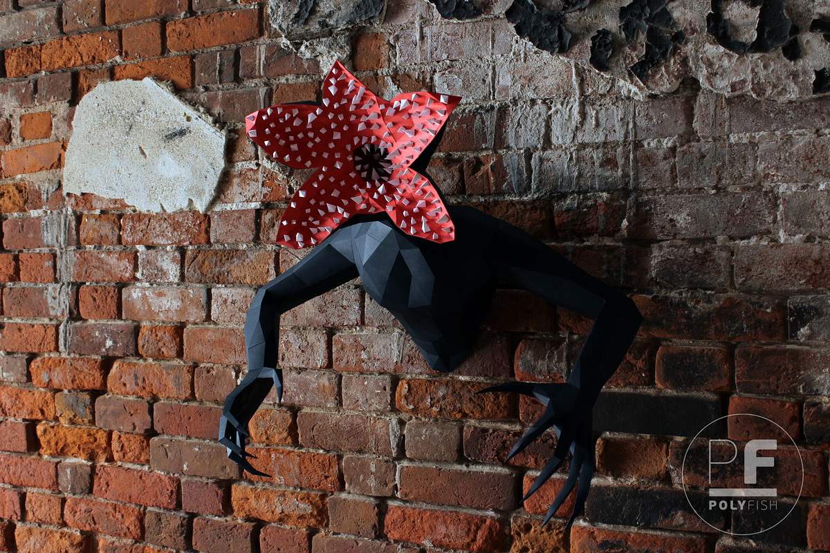 DIY Demogorgon 3D model template, a Templates & Theme by PolyFish