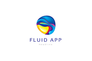 Fluid application logo. | Branding & Logo Templates ~ Creative Market