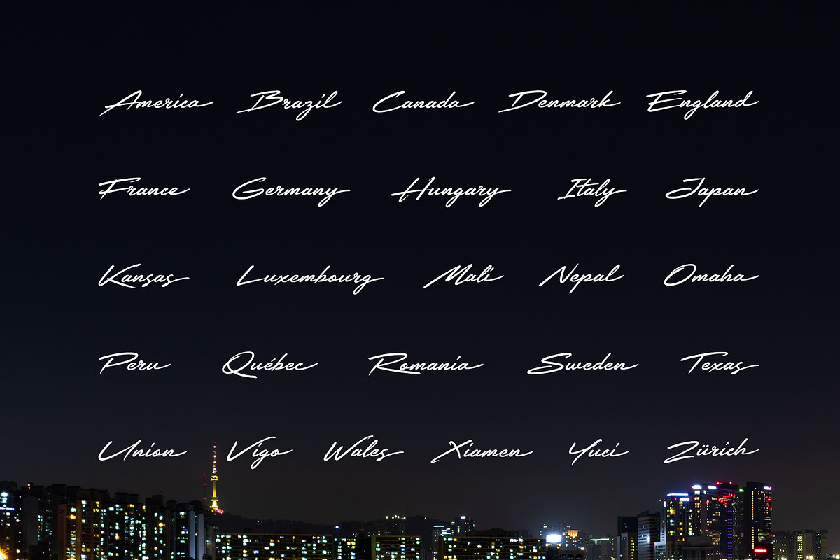 City Handwritten Font