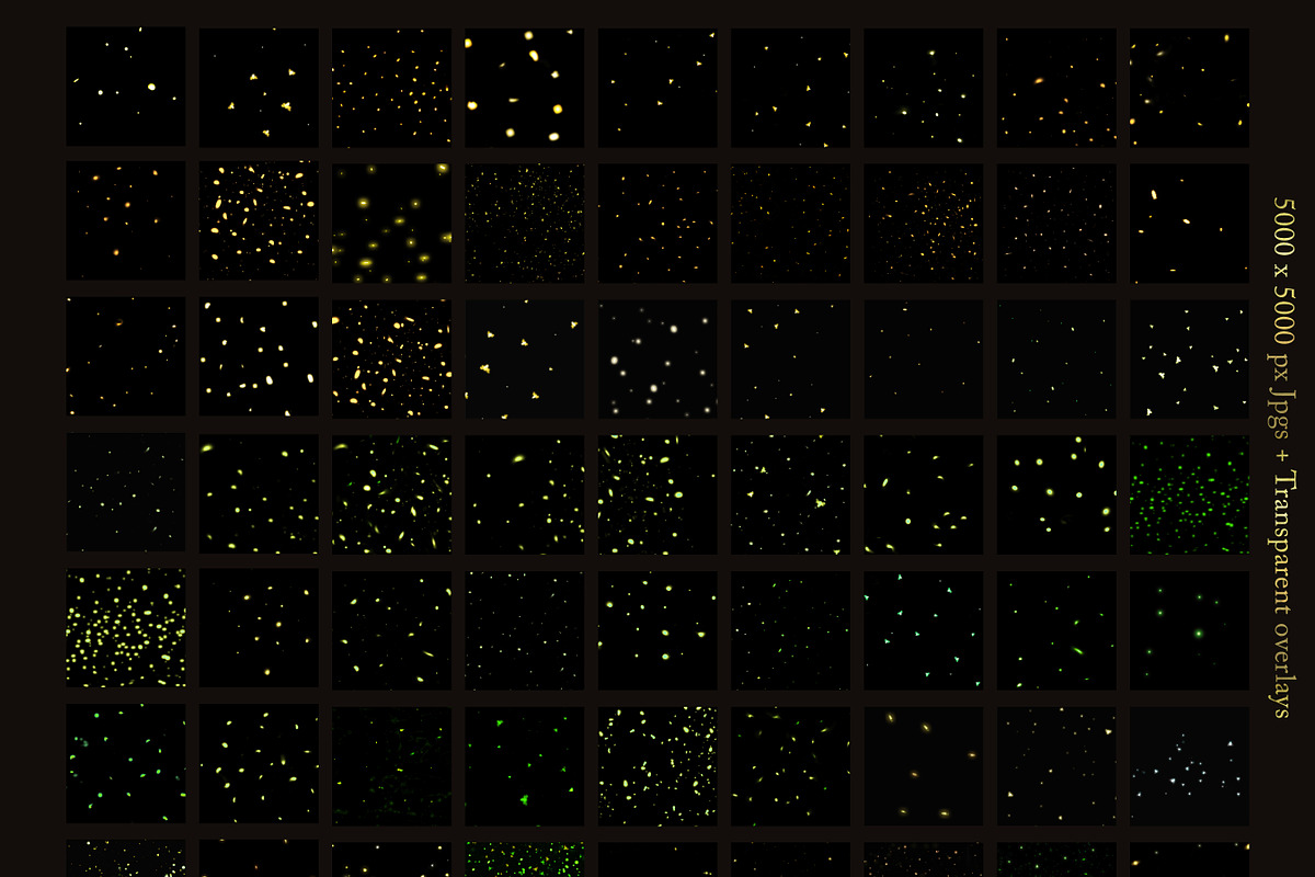 100 Fireflies Overlays