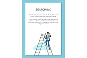 Searching Visualization Poster, a Person Illustration by robuart