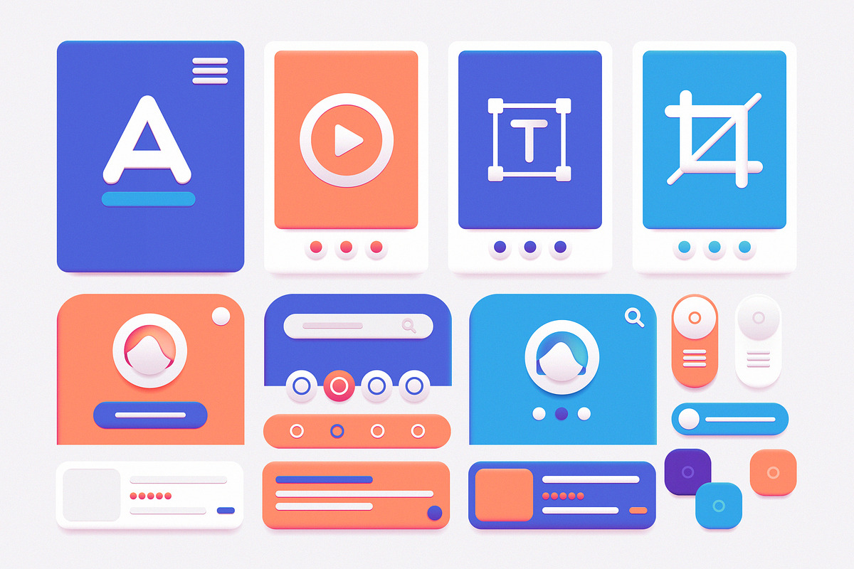 3D Toolkit-UI Elements Scene Creator, an UI Kit Template by Polar Vectors