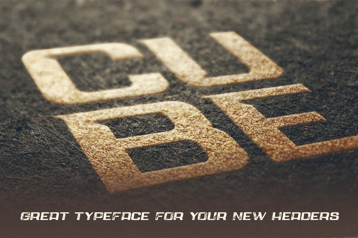 Cube - Display Font, a Font by JumboDesign | Creative Market