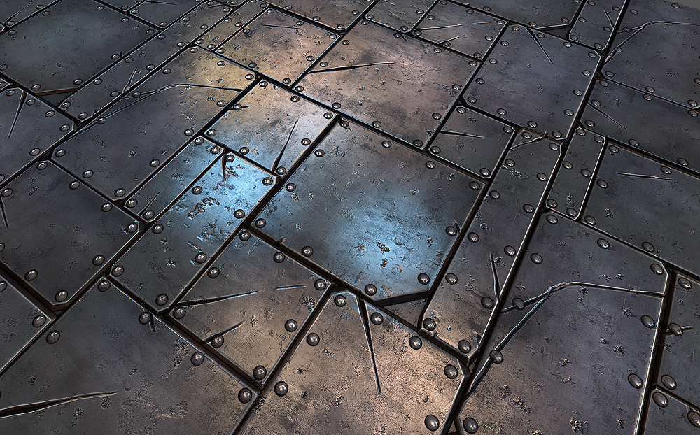 Metal Plate Tile 01, a Textures & Material 3D Model by Environment Design