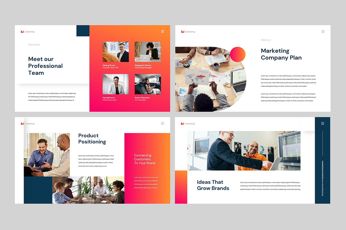 MARKETING - Business Powerpoint, a Presentation Template by rgbryand