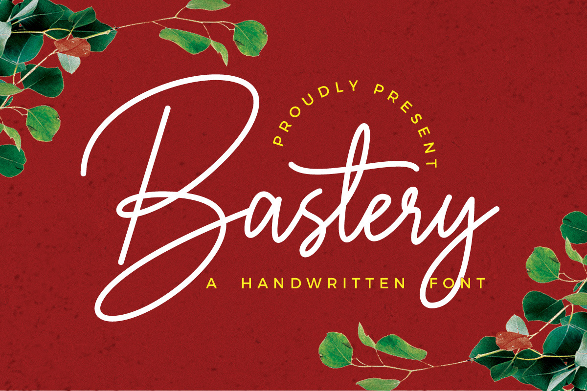 Bastery Handwritten Font