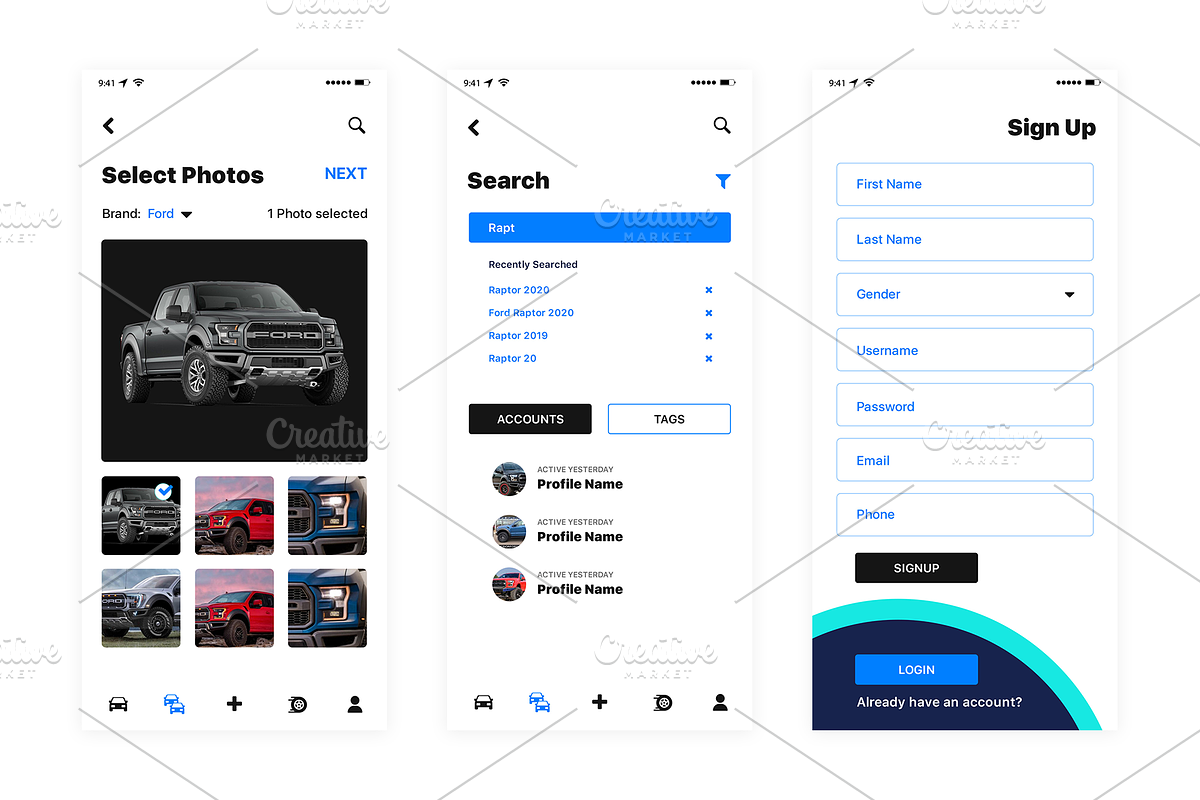 Auto Shop Mobile App Template
