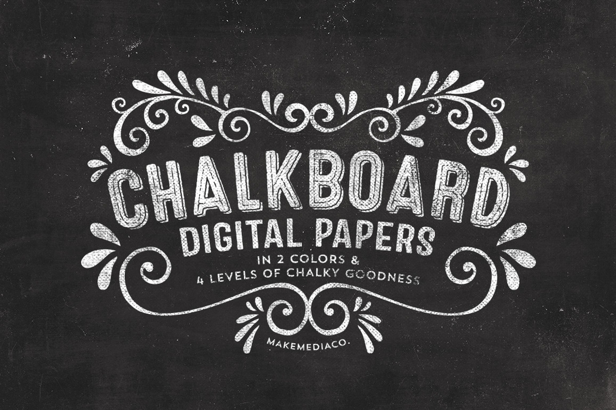 Chalkboard Digital Paper Textures, a Texture Graphic by Callie Rian & Co.