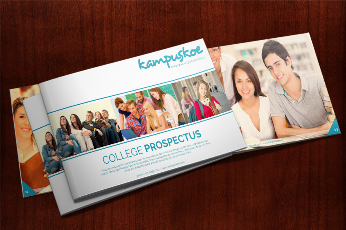 College University Prospectus, a Presentation Template by Design Addict