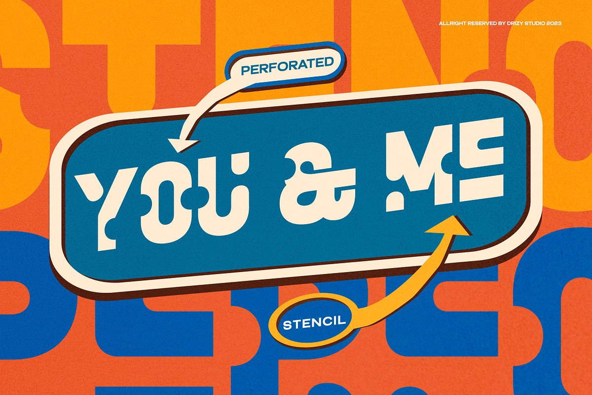 Deglin - Perforated Experimental Font