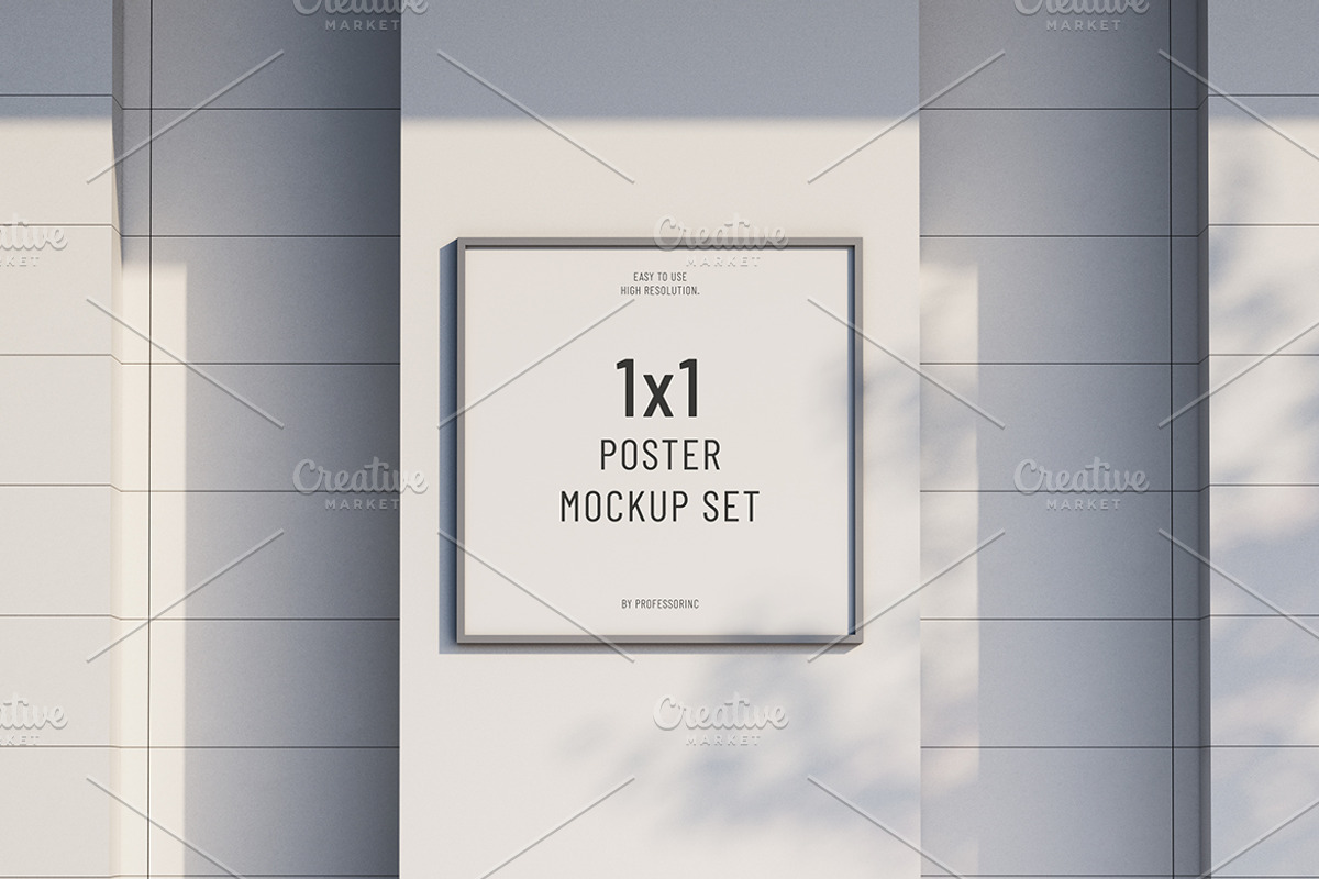 Poster Mockup Set, an Advertising Mockup by professorinc
