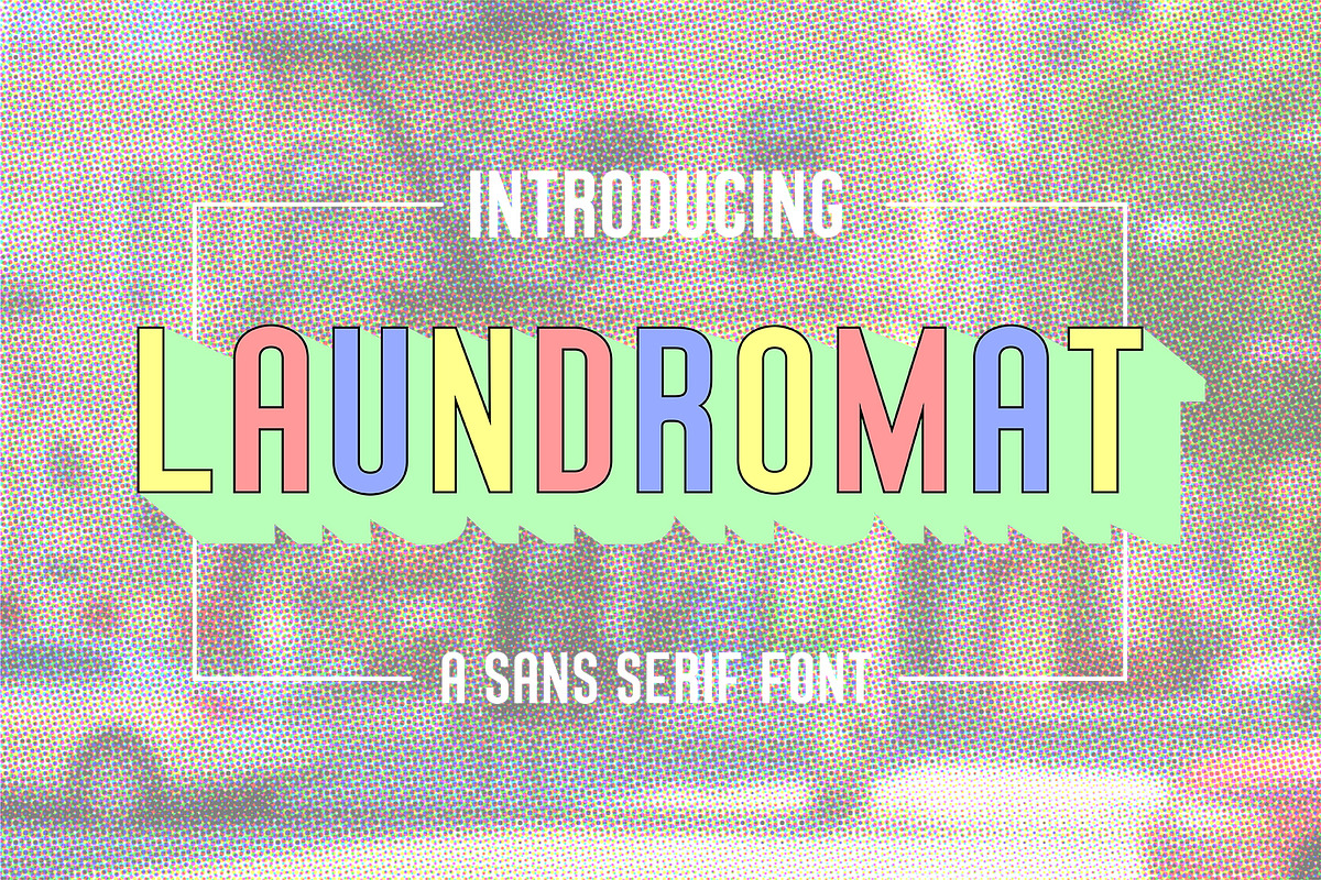 Laundromat Typeface, a Sans Serif Font by dear uncle