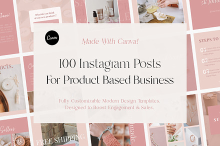 100 Instagram Post Design Templates, a Social Media Template by Gebers ...