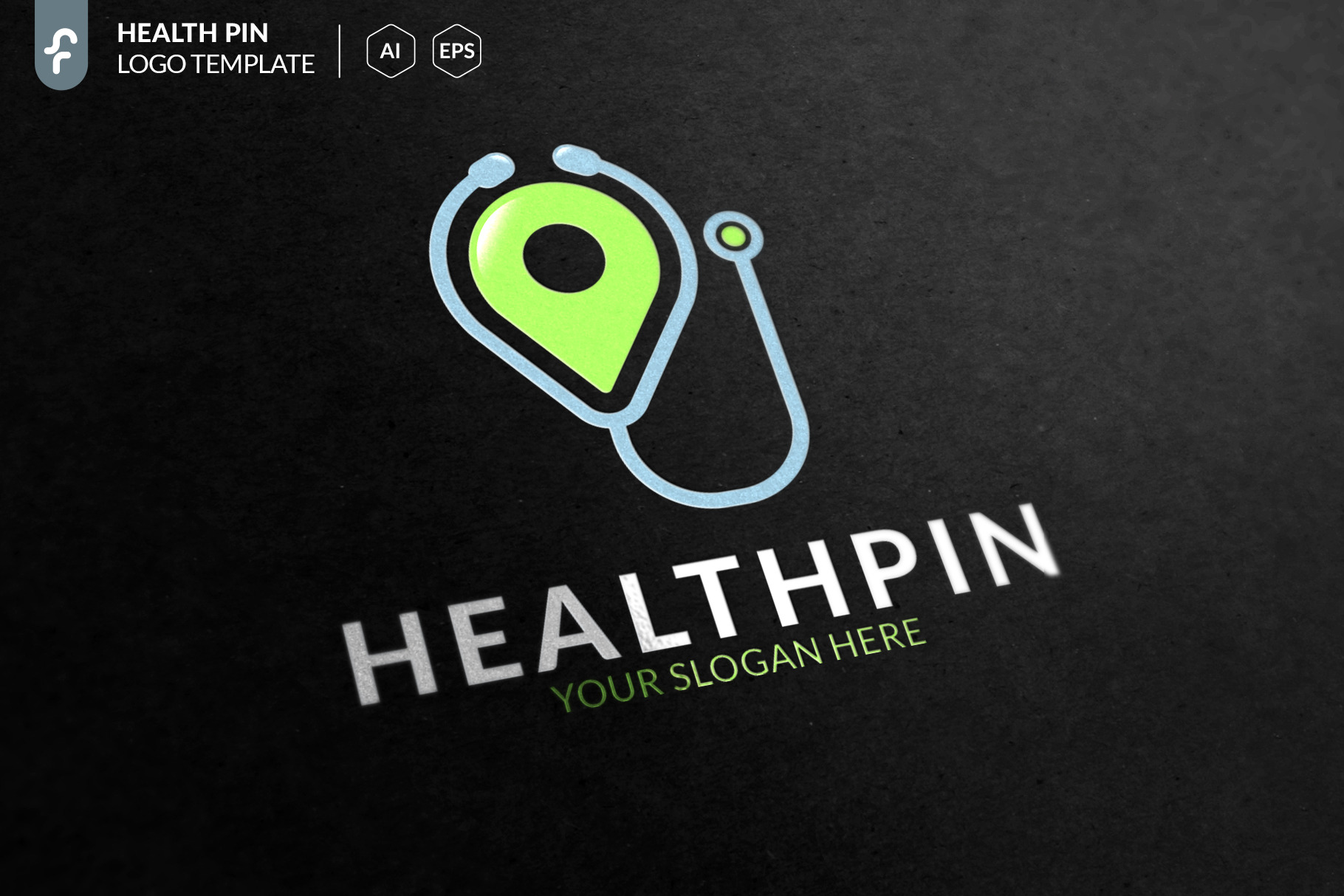 Health Location Logo, a Branding & Logo Template by ft.studio