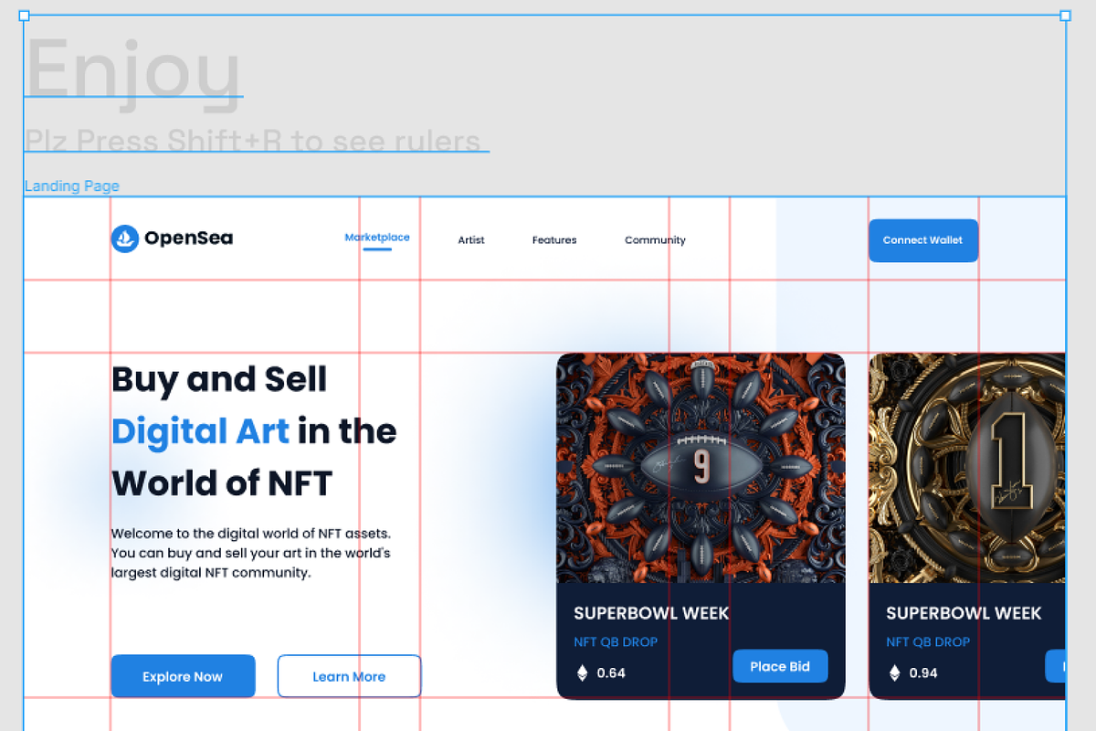 Opensea NFT Marketplace, a Landing Page Template by saeedzargaran ...