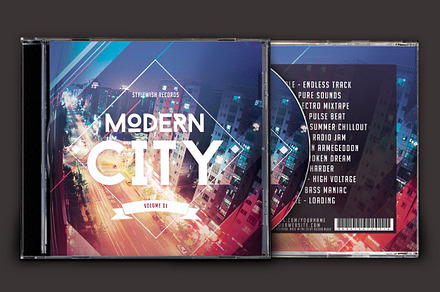 Neon CD Cover Artwork | Templates & Themes ~ Creative Market