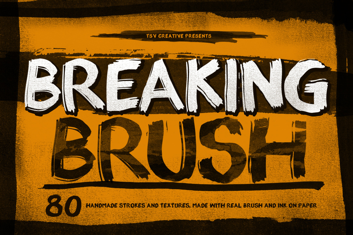 Breaking Brush, a Texture Graphic by TSV Creative