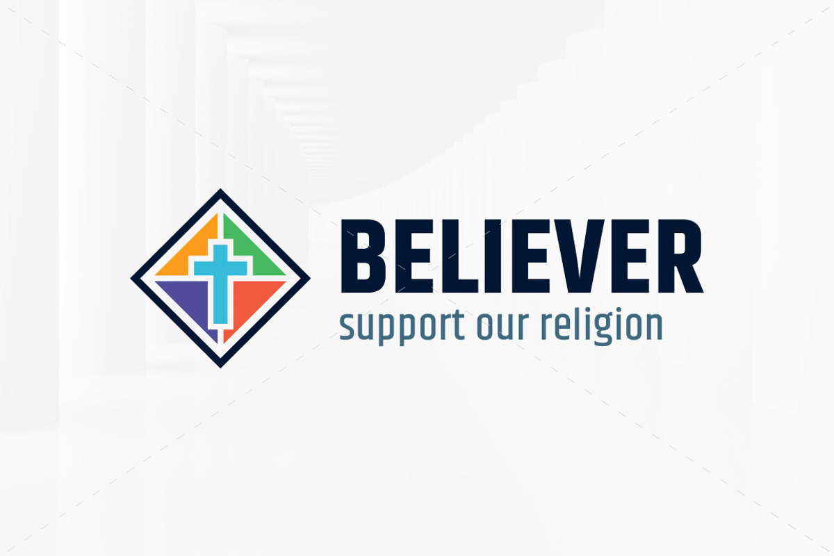 Believer Logo Template, a Branding & Logo Template by LOGOMAGINE
