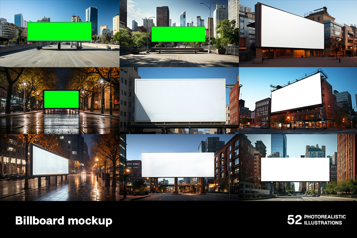 Billboard mockup. Collection, an Object Illustration by Handmadefont