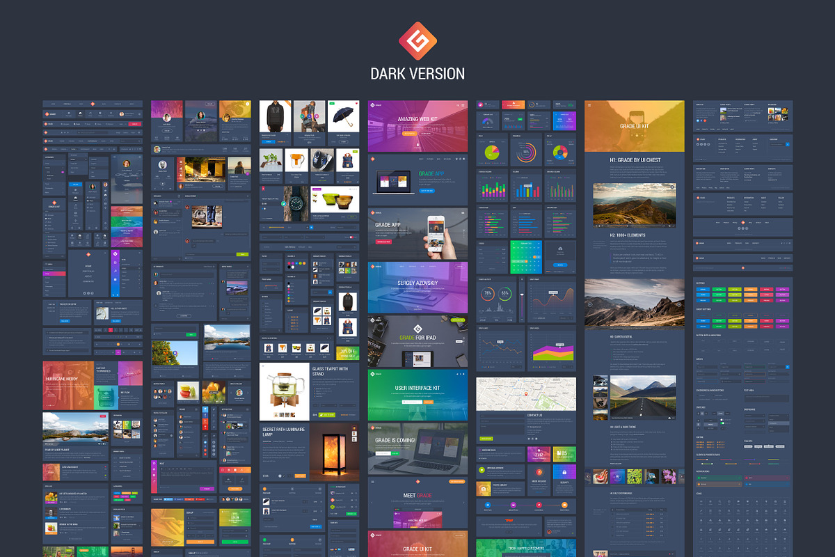 Grade UI Kit, an UI Kit Template by UI Chest