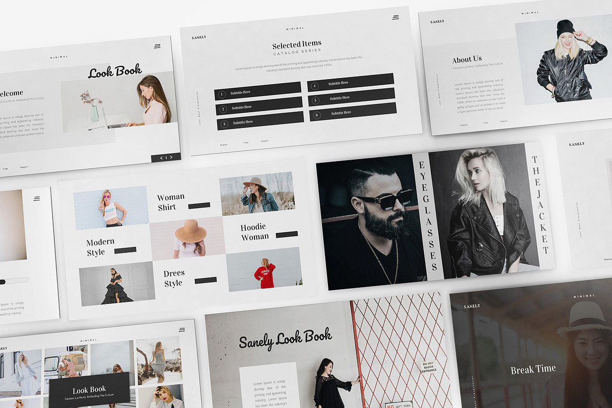 Fashion lookbook Google Slides, a Presentation Template by Formatika Studio